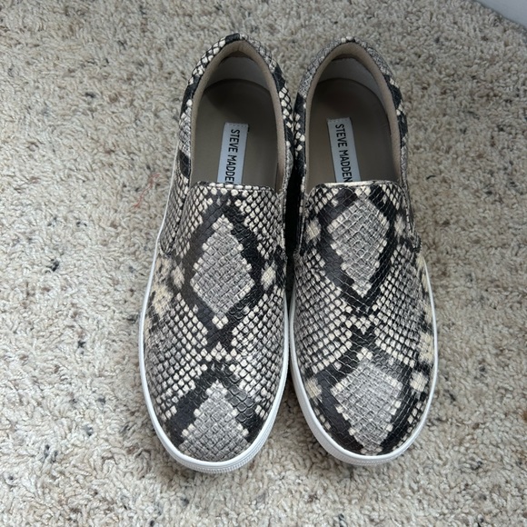 Shoes | Steve Madden Snake Skin Slip On Shoes | Poshmark